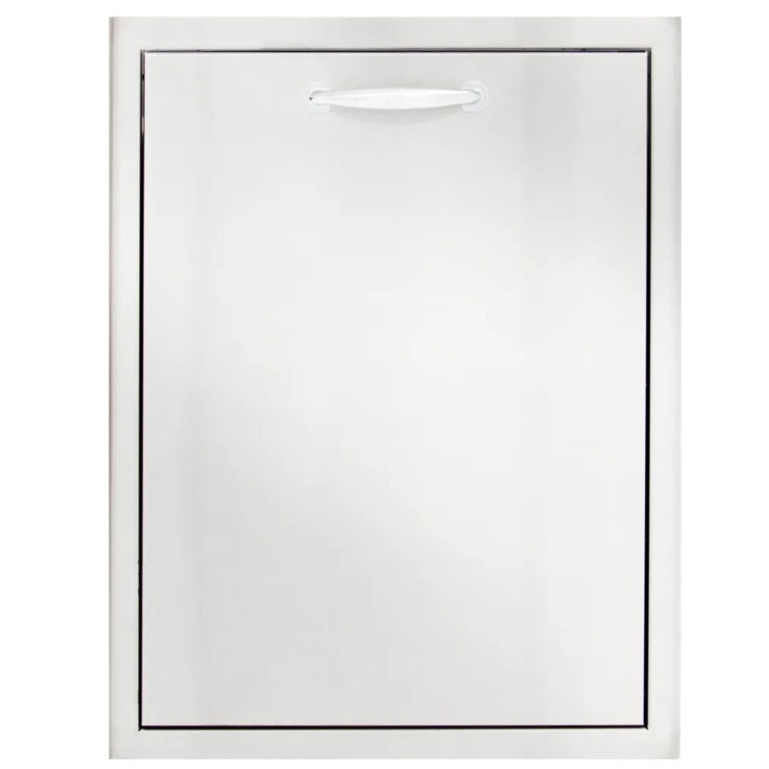 Blaze 20-Inch Roll-Out Stainless Steel Double Trash / Recycling Bin ...