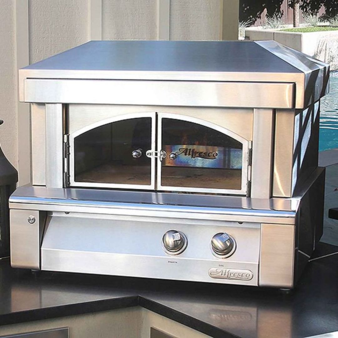 Alfresco 30-Inch Countertop Natural Gas Outdoor Pizza Oven Plus - AXE ...
